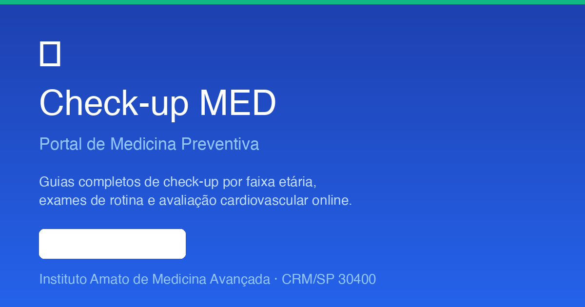 Check-up Laboratorial: Exames de Sangue Completos | Check-up MED ...